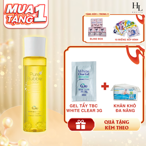 Lotion Cure Pure Bubble 190ml – Cân Bằng Da, Cấp Ẩm Dịu Nhẹ – Thehalifa.vn
