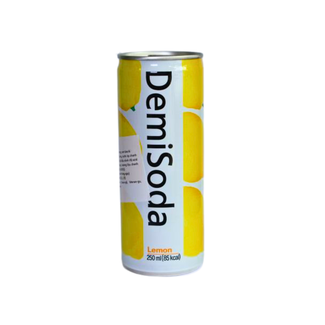 Nước Demi Soda Lemon (250ml) – Thanh Mát, Sảng Khoái, Đã Khát Tức Thì