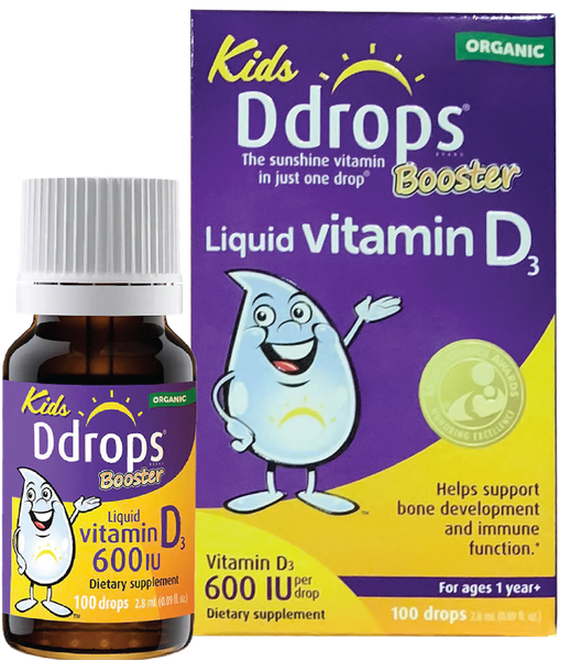 Kids Ddrops Booster Liquid Vitamin D3 600 IU