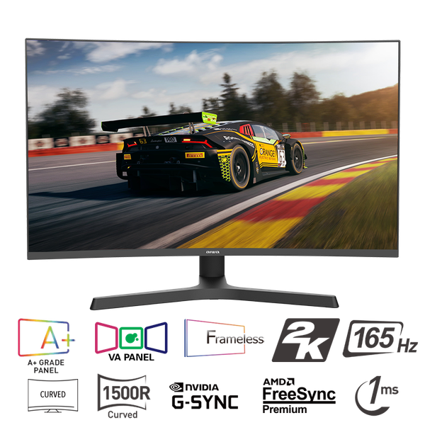 Màn hình Aiwa 27 inch monitor/ 2K/ VA/ 165Hz/ 230cd/m²/ DP/ 2 HDMI/ Au ...