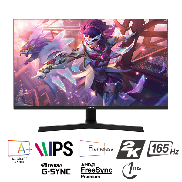 Màn hình Aiwa 27 inch monitor/ 2K/ IPS/ 165Hz/ 230cd/m²/ DP/ 2 HDMI/ A ...
