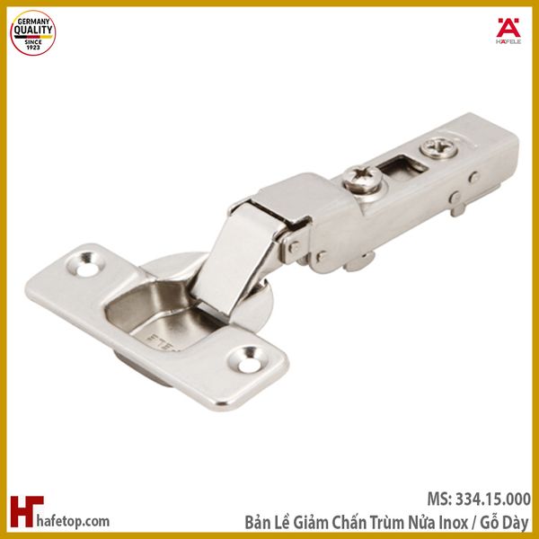 Bản Lề Trùm Nửa Metalla SM 98° Hafele 334.15.000 – Giảm Chấn – HAFELE