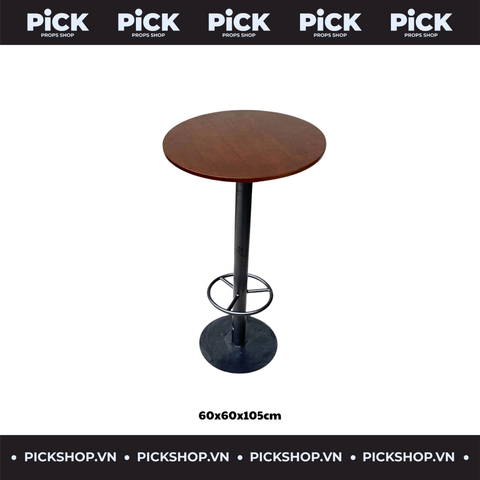 Bàn Bar Chân Tròn ( Có Gác Chân ) – Pick