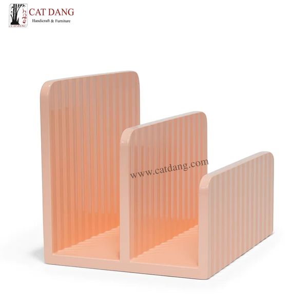 Fluted 2-Slot Lacquer Letter Sorter – CatDang