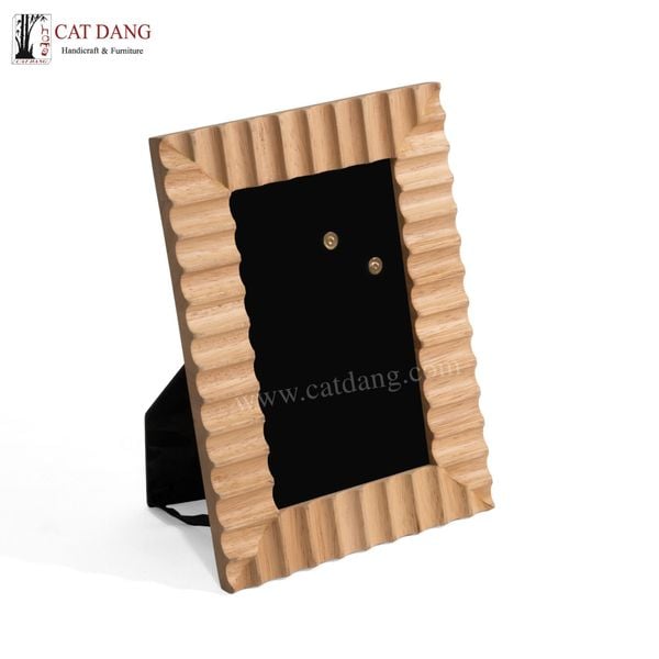 Ribbed Rubber Wood Photo Frame – CatDang