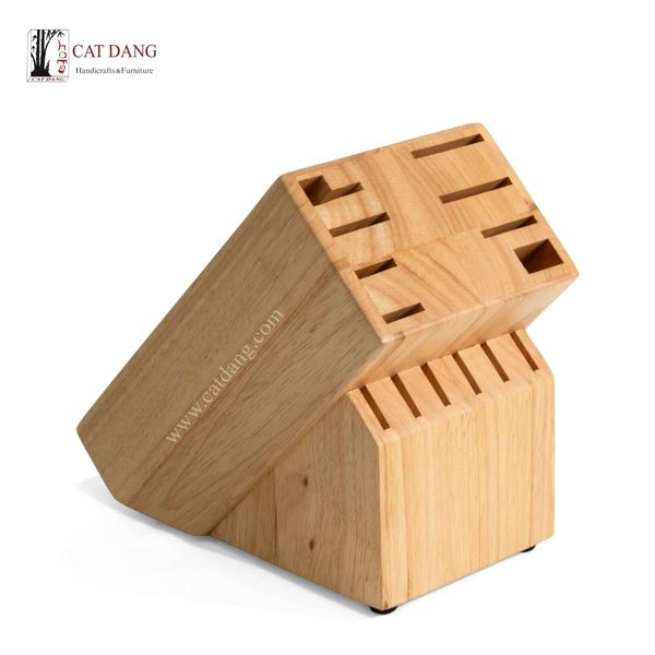 Rubber Wood Knife Block – CatDang