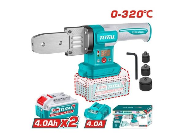 Máy hàn ống nước pin 20V Total TWTLI20182 2 pin 4.0Ah sạc 0-320 ...