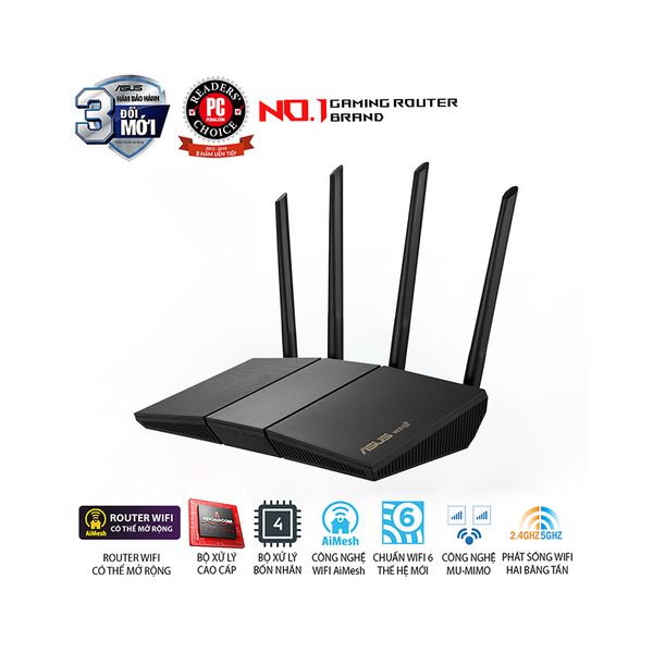 Bộ phát Wifi 6 Asus RT-AX57 AX3000 - Tốc độ vượt trội [CP-Hub] – CP-Hub ...