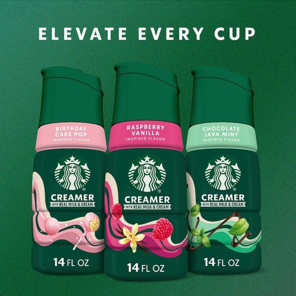 [Size mới] KEM SỮA LỎNG Starbucks Raspberry Vanilla Flavored Coffee Cr ...