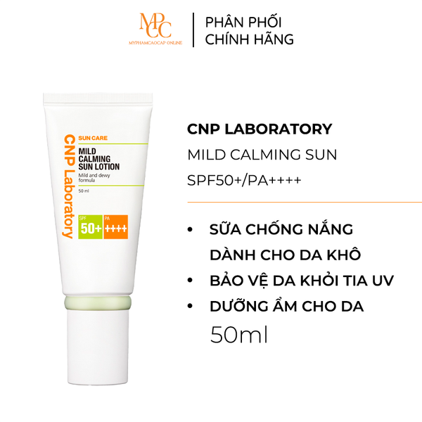 Sữa chống nắng CNP Laboratory Mild Calming Sun Lotion 50ml – Mỹ Phẩm ...