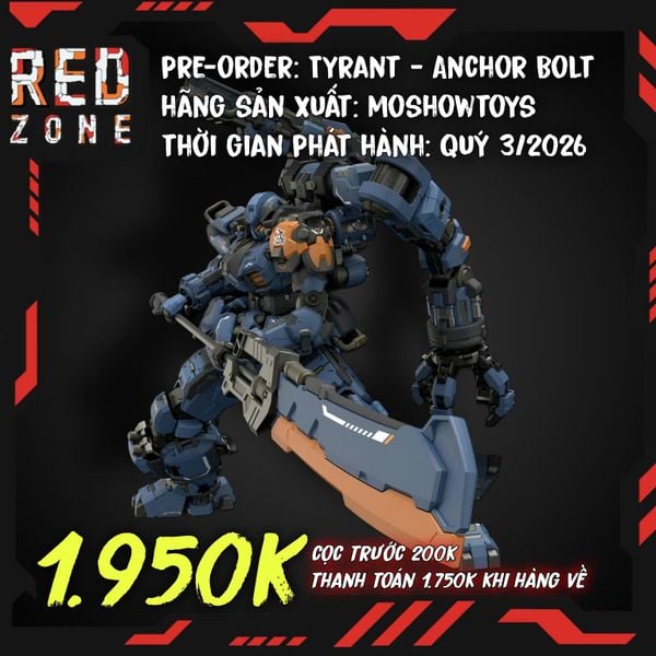 Mô Hình Ráp Sẵn Superior Tyrant - Anchor Bolt Của Moshow Toys – Red ...