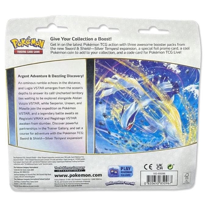 Pokemon TCG: Sword & Shield - Silver Tempest 3 Pack Blister – Bánh Mì ...