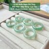 Nhẫn Ngọc Phỉ Thúy Nếp Hóa - Nếp Băng - Lục Táo ~16,9 - 17,2x5,8x4mm 5 ...