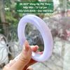 Vòng Hẹ Phỉ Thúy Nếp Mịn - Tử La Lan ~55x12x9,6mm 26.303* - Ngọc Việt Nam