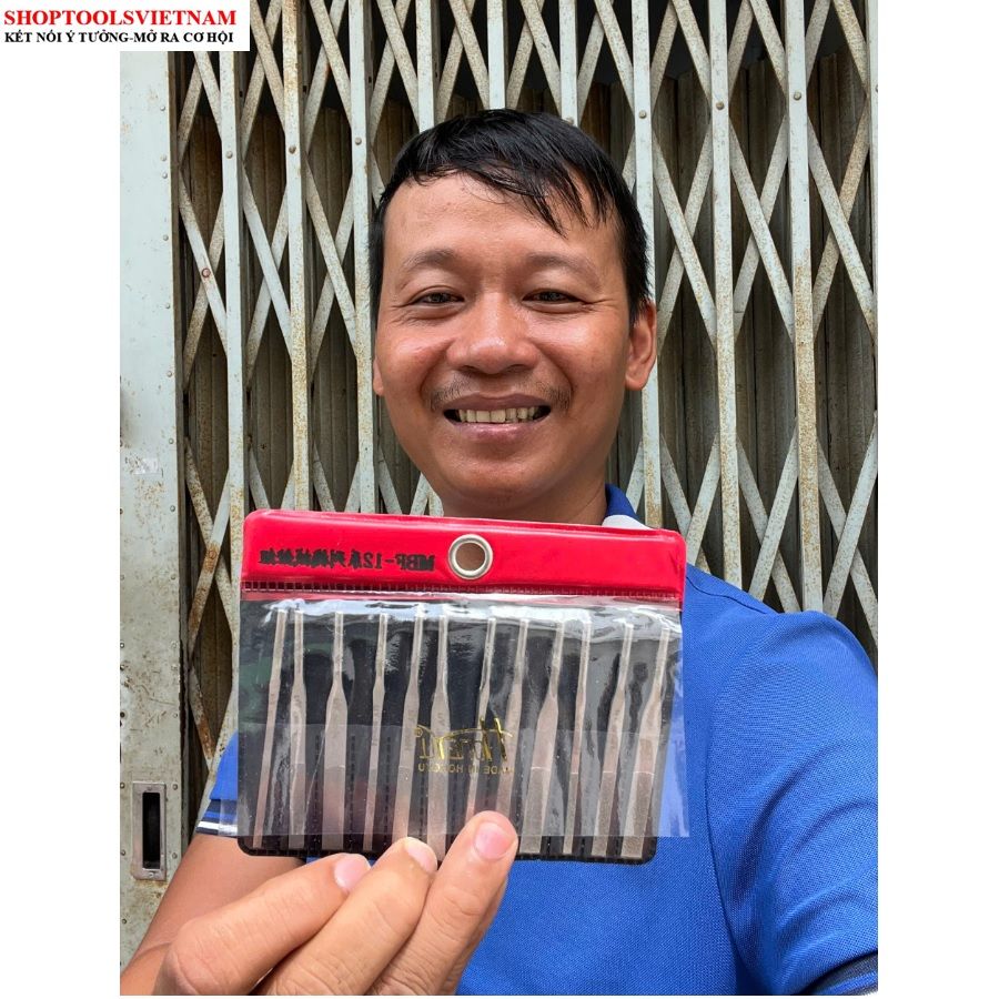 Bộ dũa mài kim cương 12 chi tiết HONGYU MBF-12 (Conical Diamond File S