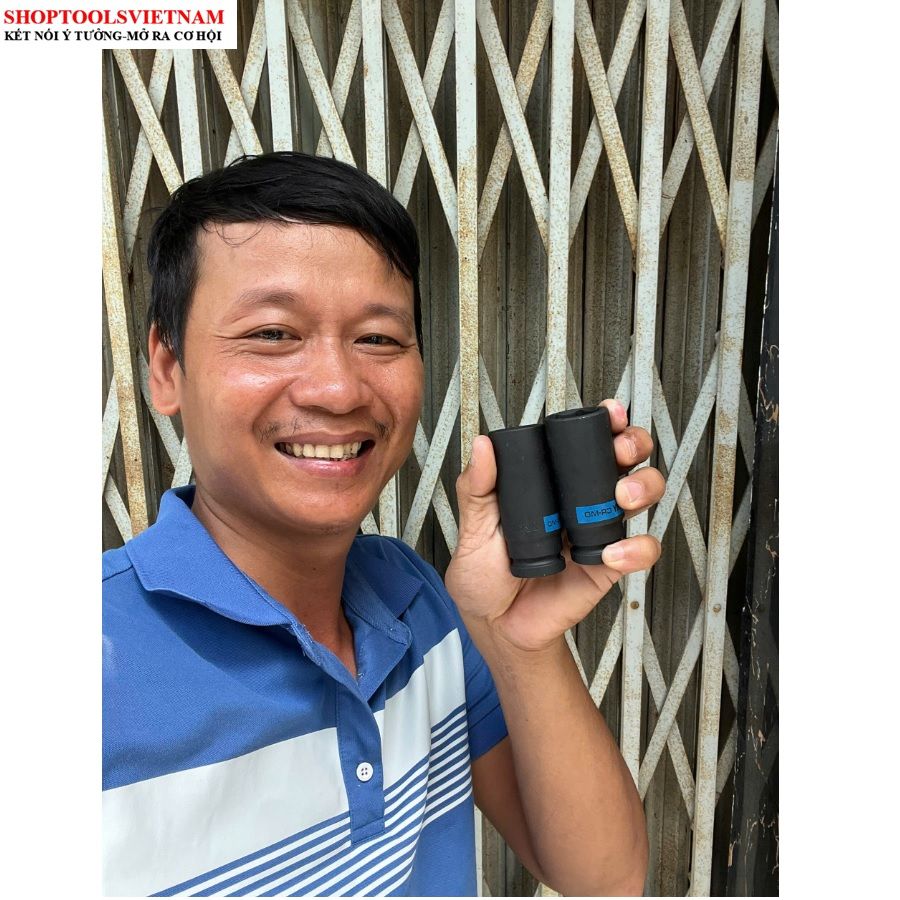 Đầu tuýp 1/2″ đen dài lục giác 14mm 443514M Kingtony (1/2'' long metri