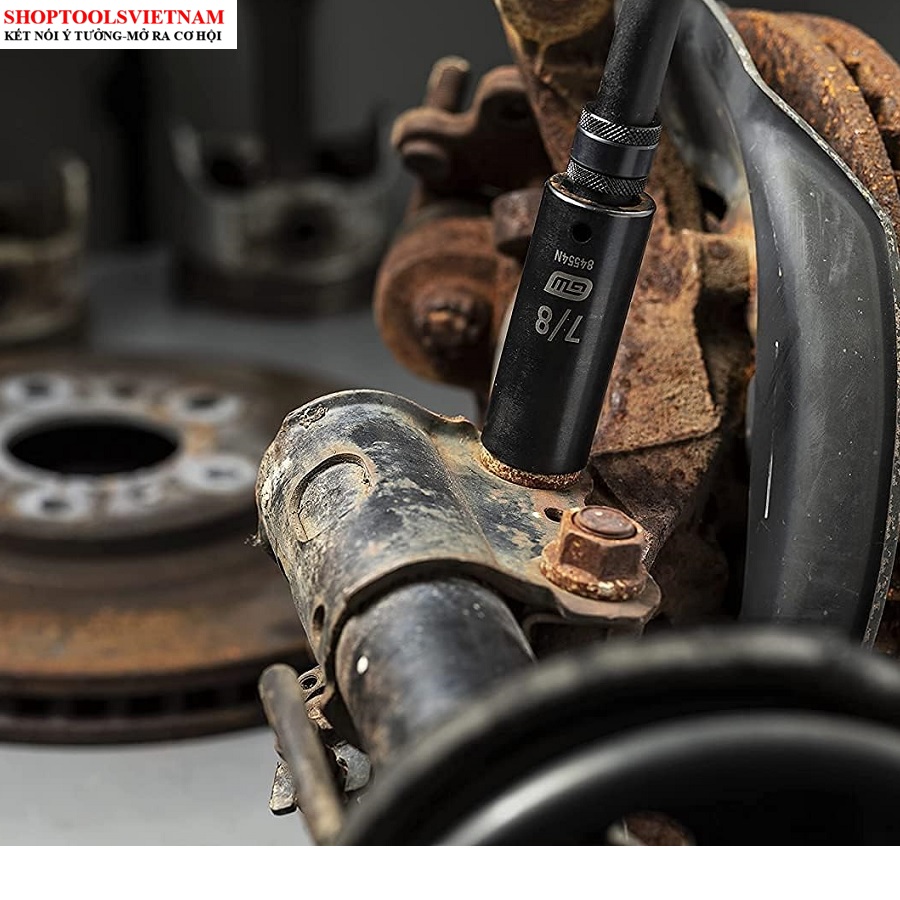 Đầu tuýp 1/2″ đen dài lục giác 22mm 443522M Kingtony (1/2'' long metri