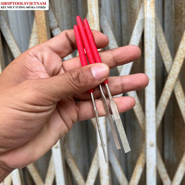 Bộ dũa mài kim cương 10 chi tiết 3 màu HONGYU TPE-10 (series tapered f