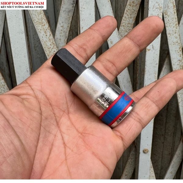 17mm Đầu tuýp 1/2 inch bit lục giác H17 Kingtony 402517 (1/2" DR. HEXA