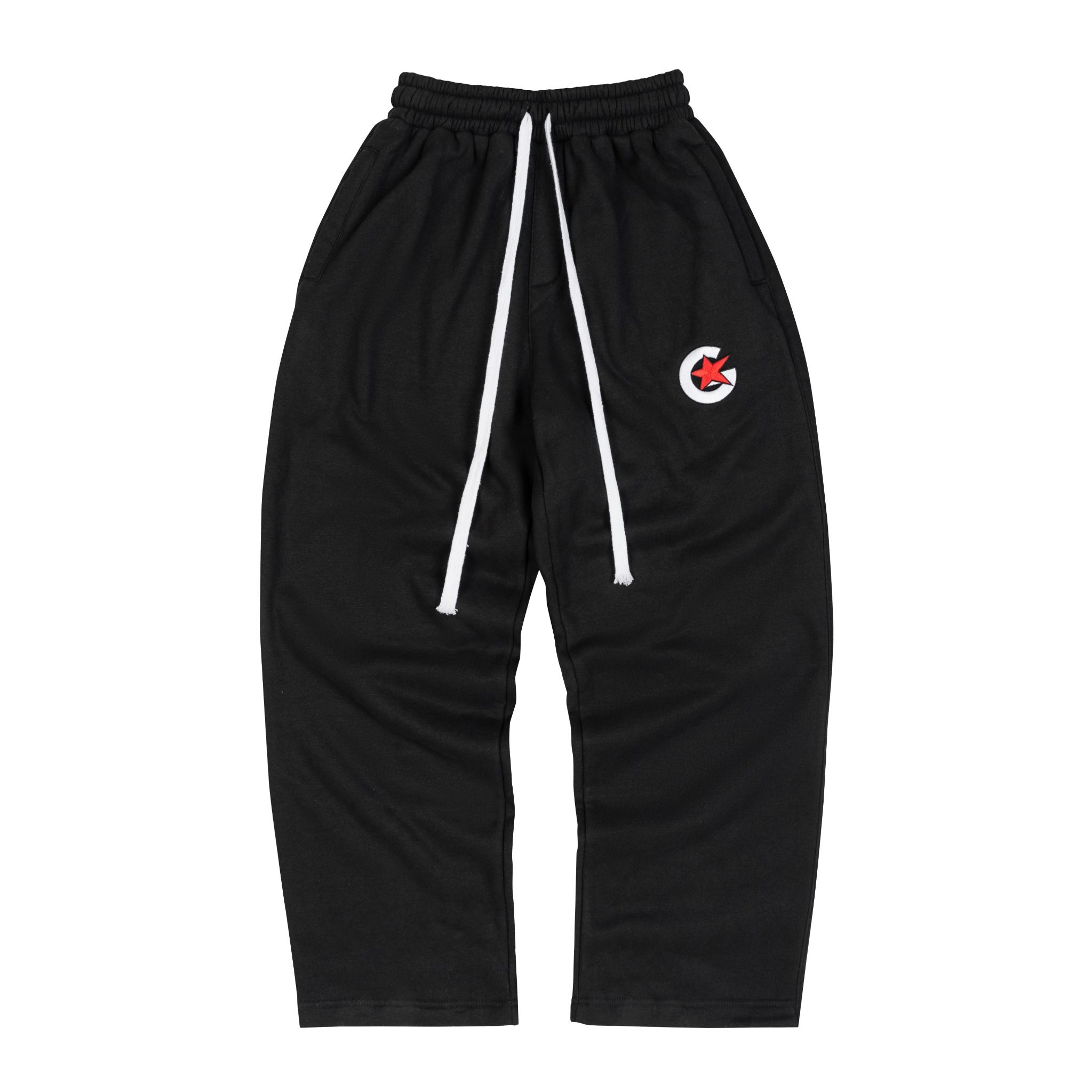 GOUNI® STAR LOGO SWEAT PANTS // BLACK – GOUNI RAW