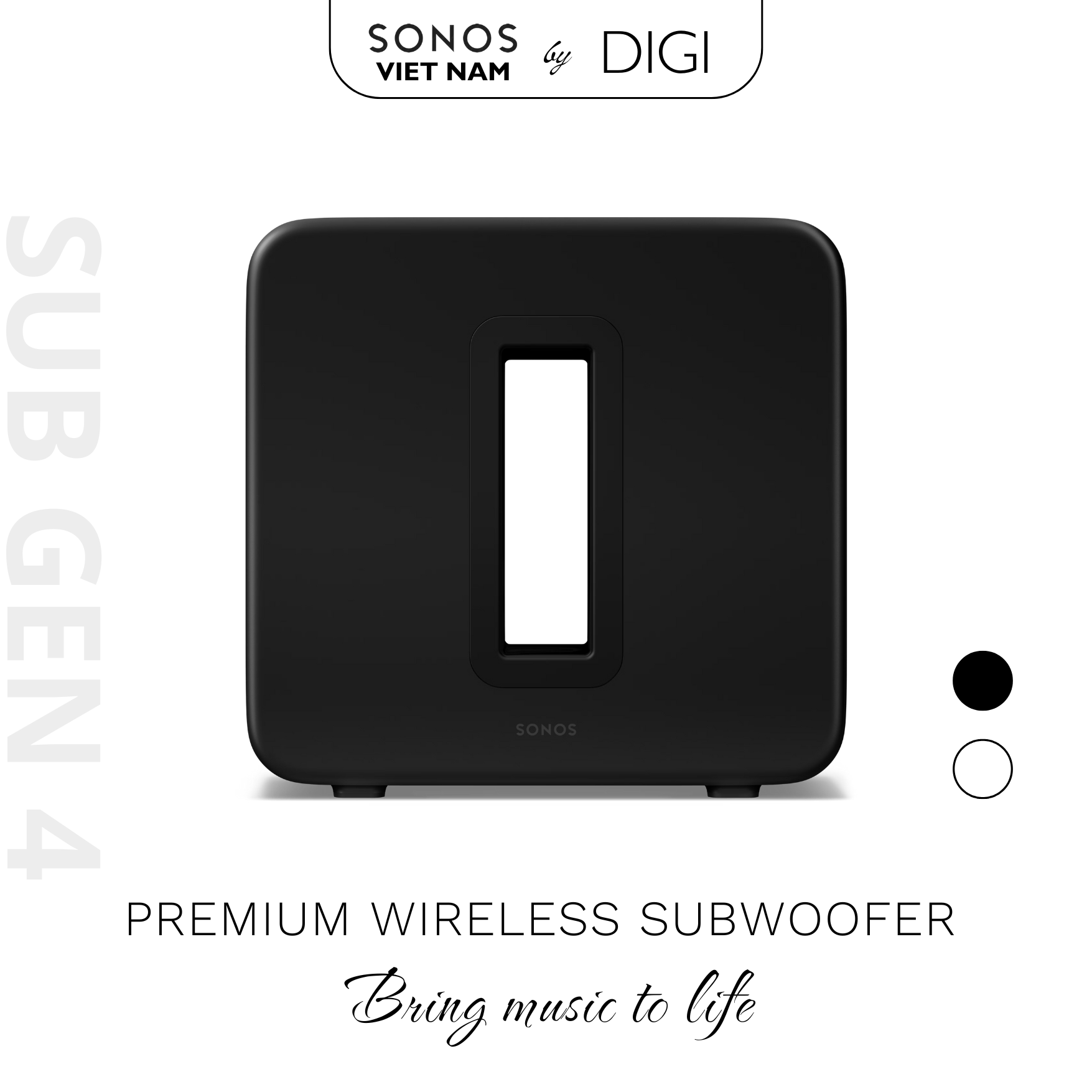 Loa siêu trầm không dây Sonos Sub Gen 4 – DIGI SOUND