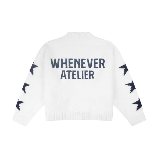 “WHENEVER” STAR CARDIGAN / WHITE – CÔNG TY CỔ PHẦN WHENEVER ATELIER