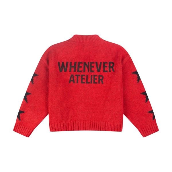 “WHENEVER” STAR CARDIGAN / RED – CÔNG TY CỔ PHẦN WHENEVER ATELIER