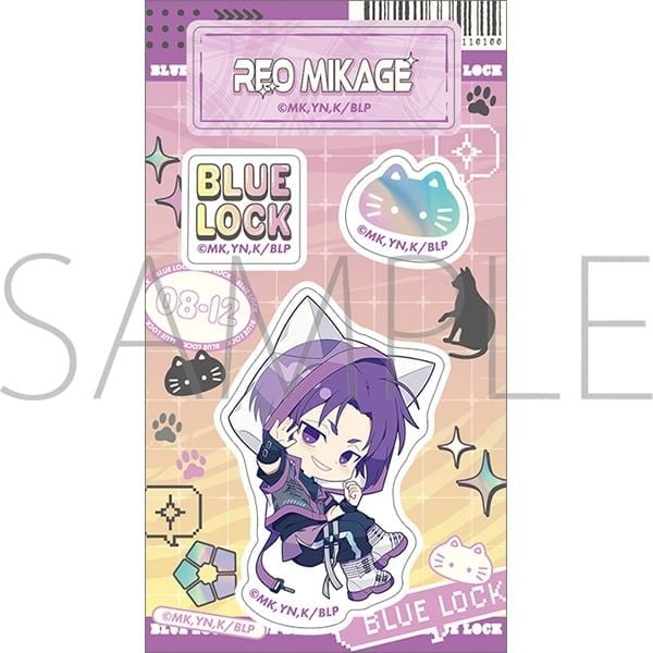 Mô hình sticker nhựa acrylic cắt bế theo phom chọn nhân vật Blue Lock ...