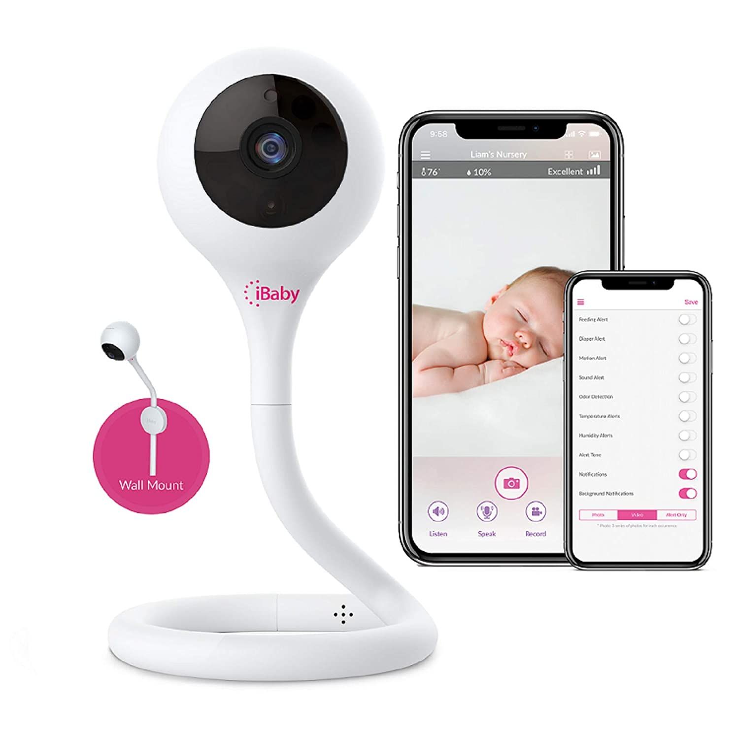 Camera theo dõi - báo khóc iBaby Smart WiFi Baby Monitor M2C có thể tr – Vinaquick