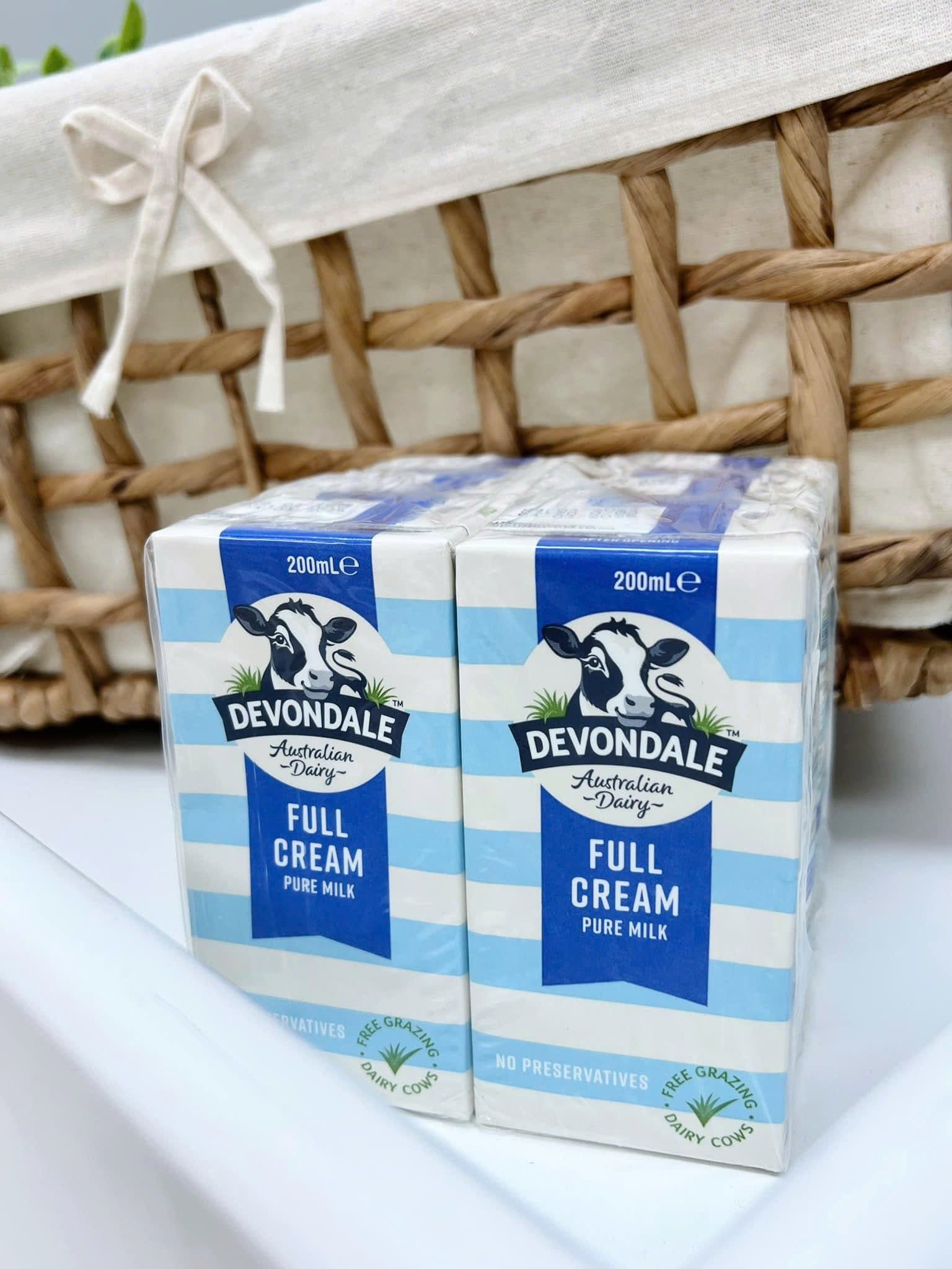 Sữa tươi Devondale Full Cream 200ml – Vinaquick