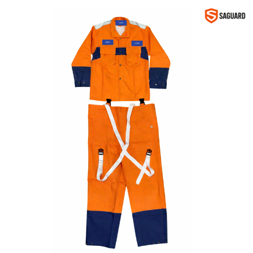 Flame-Resistant Uniform – Orange/Dark Blue (SG4286476) – SAGUARDSafety