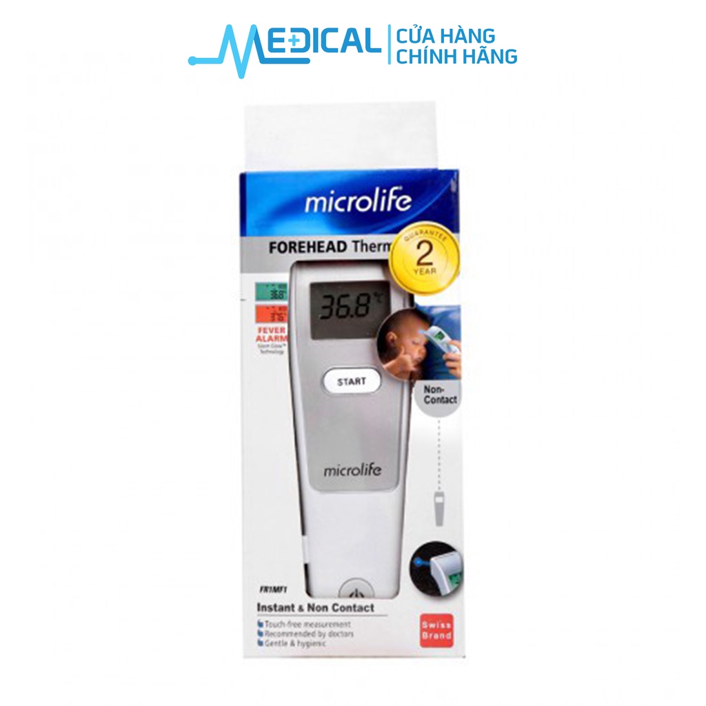 Nhiệt kế hồng ngoại đo trán Microlife FR1MF1 đo cho kết quả 1s ...