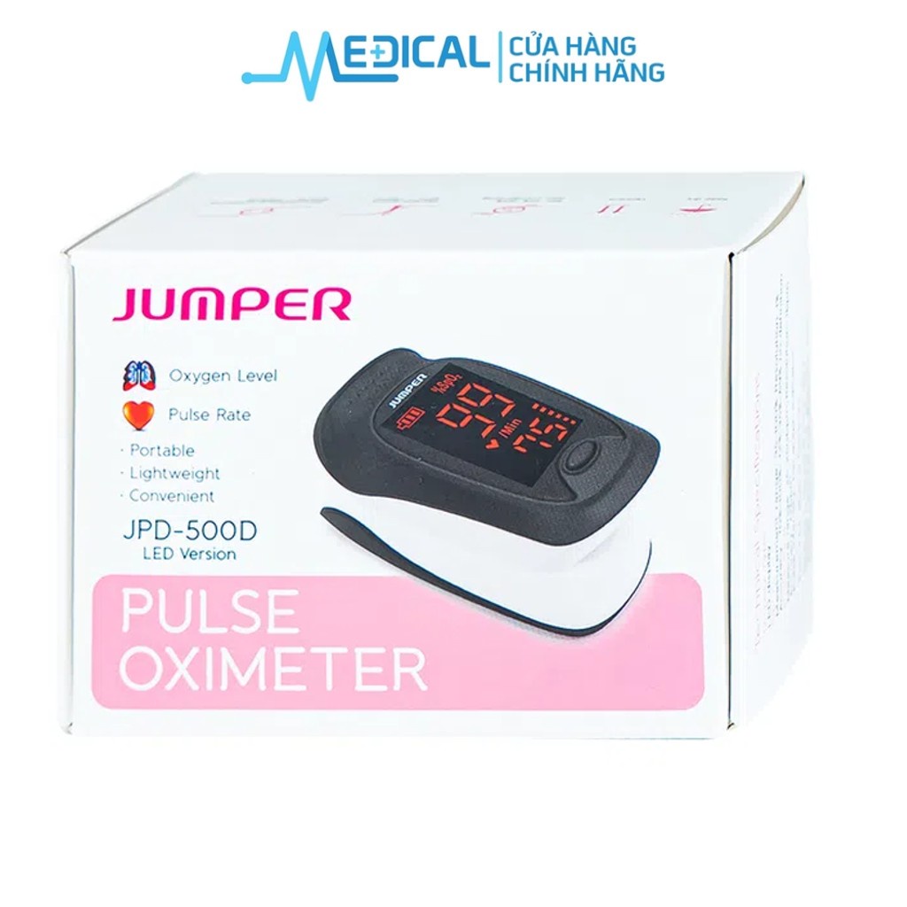 Máy đo nồng độ oxy máu SpO2 JUMPER JPD-500D LED (FDA hoa kỳ chứng nhận ...