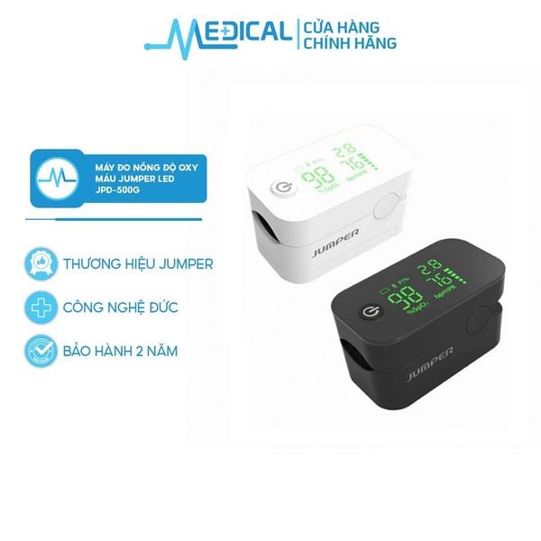 Máy đo nồng độ oxy máu SPO2, PR, PI JUMPER JPD-500G màn hình led kết ...