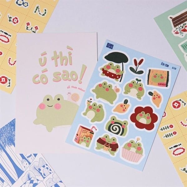 Sticker Ếch con – Airy Workshop