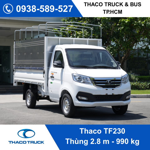 XE TẢI THACO FRONTIER TF230 | THÙNG MUI BẠT | 990KG – Thaco Auto Tải, Bus - Tp.HCM
