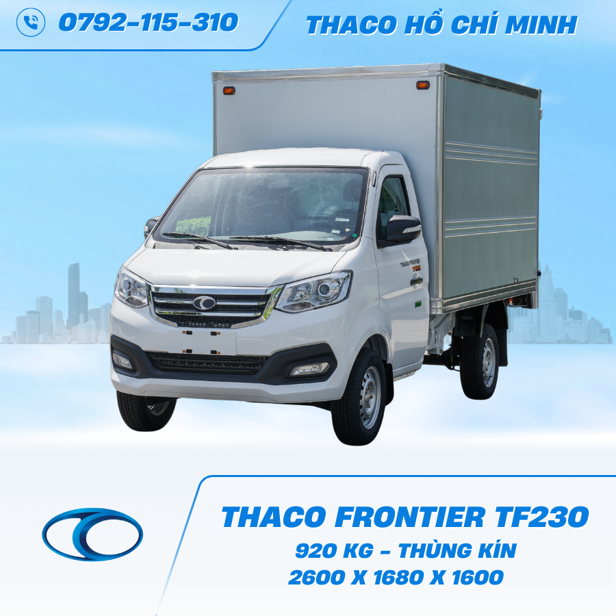 THACO FRONTIER TF230 THÙNG KÍN – Thaco Thành Phố Hồ Chí Minh