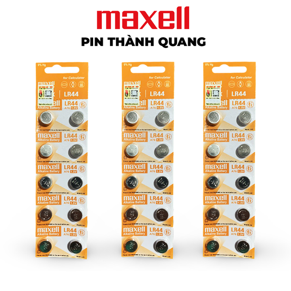 Pin Maxell Alkaline LR44 (AG13 / A76) - Hàng Chính Hãng – Pin Thành Quang