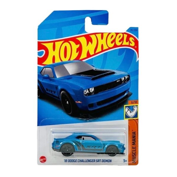 HOT WHEELS BASIC - ‘18 DODGE CHALLENGER SRT DEMON - HKJ54 – aesnkrs