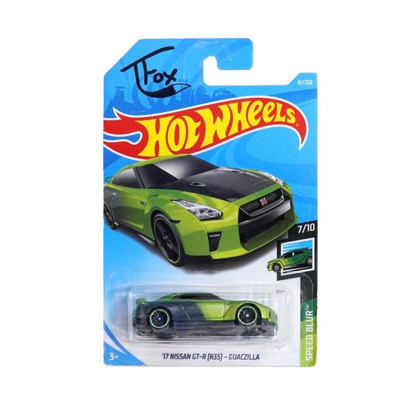 HOT WHEELS BASIC '17 NISSAN GT-R (R35) - GUACZILLA FYD40 – aesnkrs