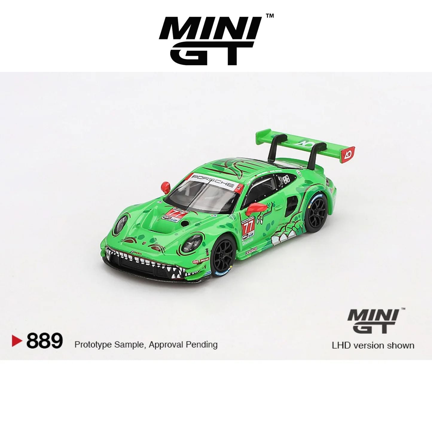 MINI GT Porsche 911 GT3 "REXY" R #77 AO Racing 2024 IMSA Daytona 24 Hr ...