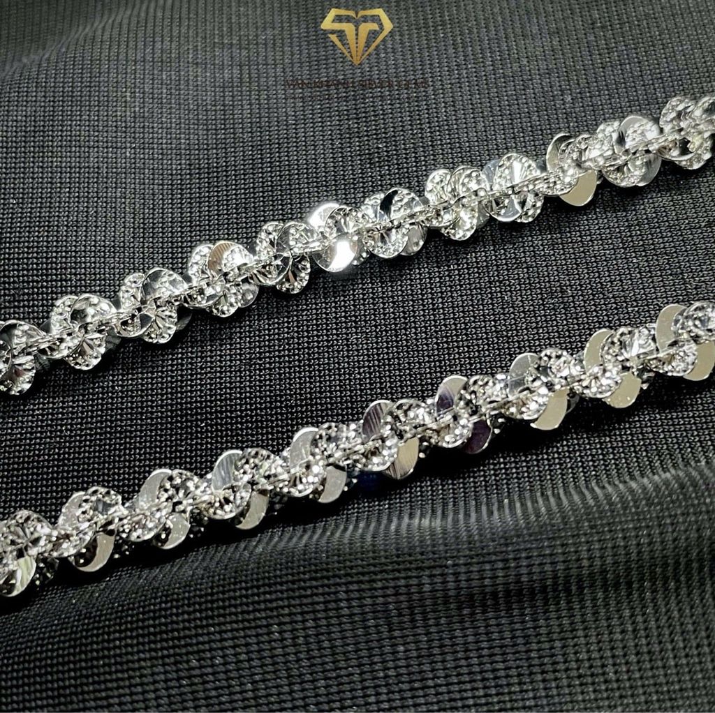 Lắc Tay Nữ S925 Xoắn Trong MM8D Sang Trọng Lâm Thư Jewelry - LO14 - Vân ...