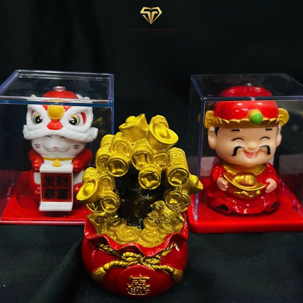 Combo Tài Lộc Ông Thần Tài & Con Lân Tây Kim Tiền Thu Hút Tiền Tài - V ...