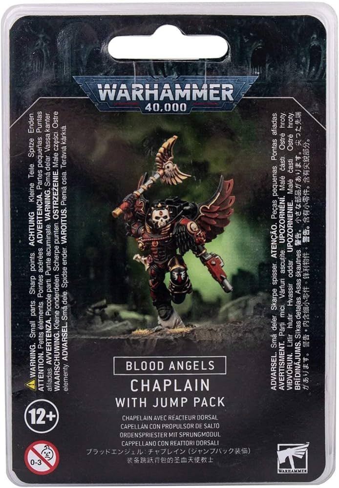CHAPLAIN WITH JUMP PACK - BLOOD ANGELS - 41-17 - WARHAMMER 40K - GAMES ...