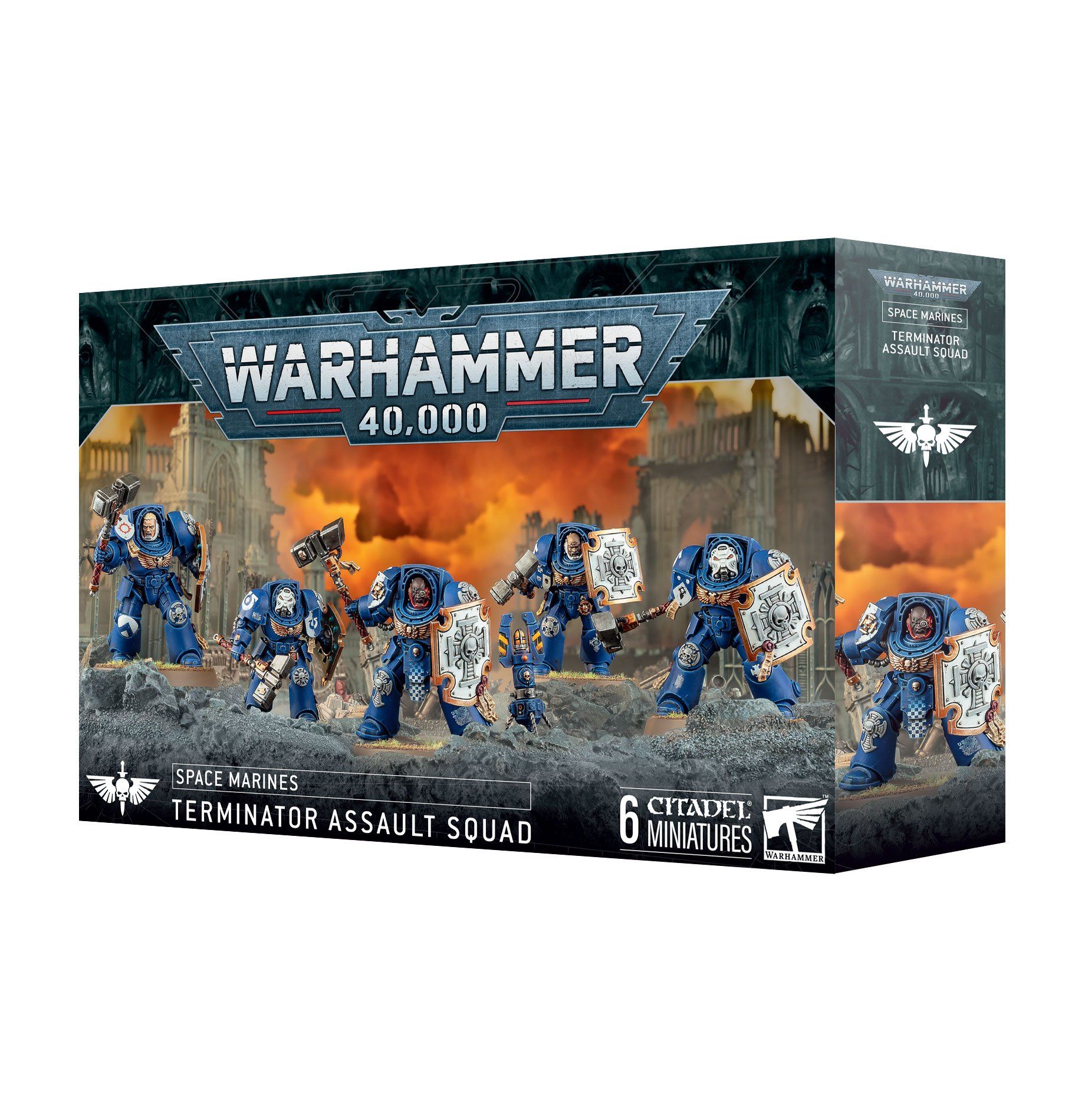 TERMINATOR ASSAULT SQUAD - SPACE MARINES - WARHAMMER 40K - GAMES WORKS ...