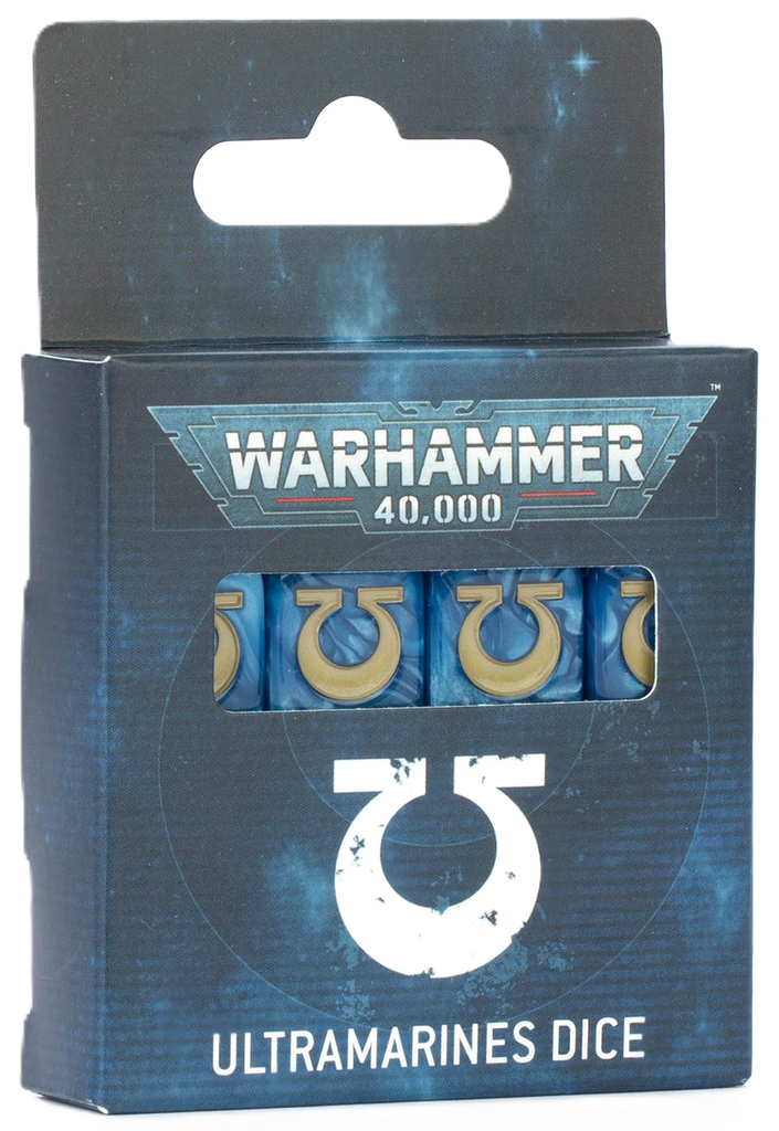 ULTRAMARINES DICE - SPACE MARINES - WARHAMMER 40K - GAMES WORKSHOP - 5 ...