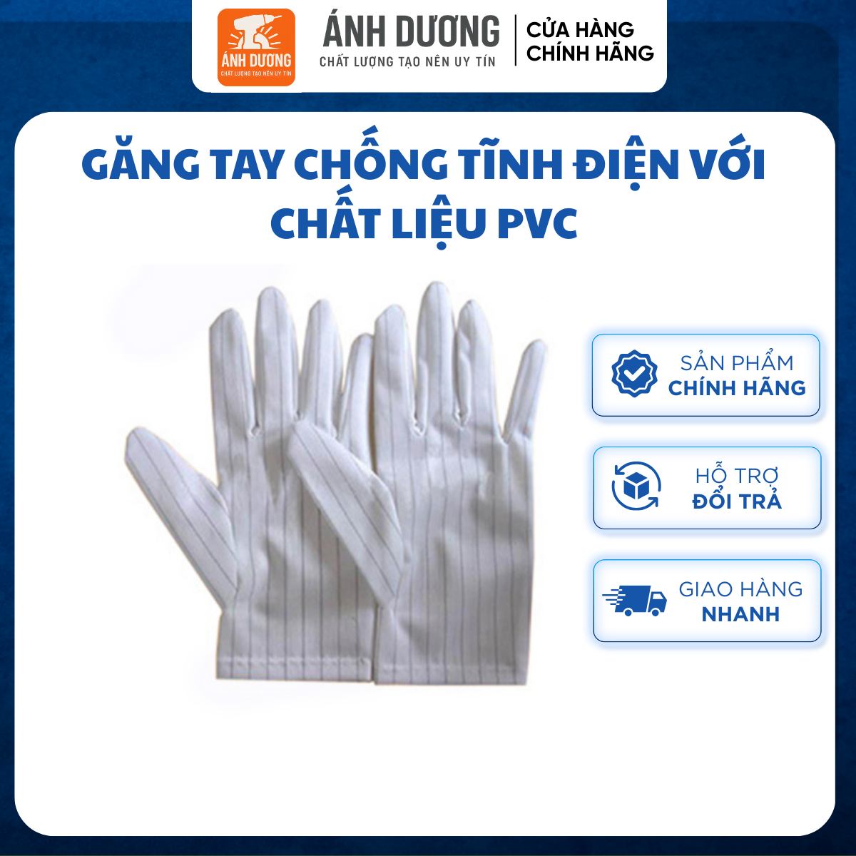 Găng Tay Chống Tĩnh Điện Với Chất Liệu PVC – BẢO HỘ LAO ĐỘNG ÁNH DƯƠNG