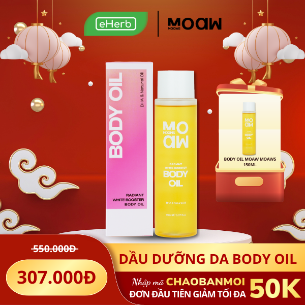 [MUA 1 TẶNG 1] Dầu Dưỡng Body Oil Trắng Da Toàn Thân Moaw Moaws 150ml ...
