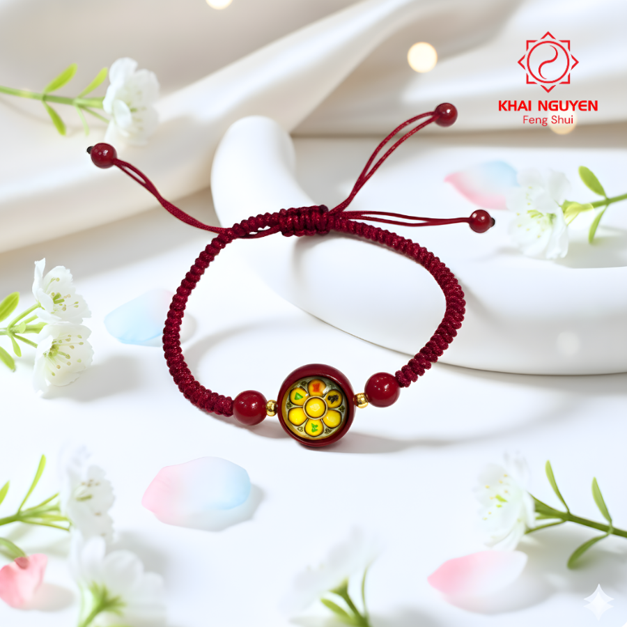 Chuỗi Vòng Tay Chu Sa 10 Ly – Phong Thủy Khai Nguyên
