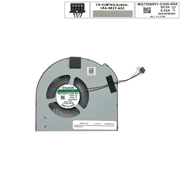Quạt Dell Precision 7750 0VXTNG 5V 0.6A 4 chân GPU và 7760 M7750 M7760 ...